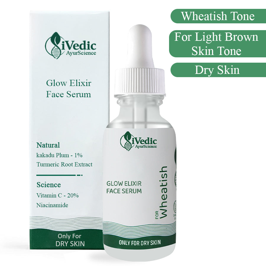 iVedic AyurScience Glow Elixir Skin Brightening Face Serum (Only For ...
