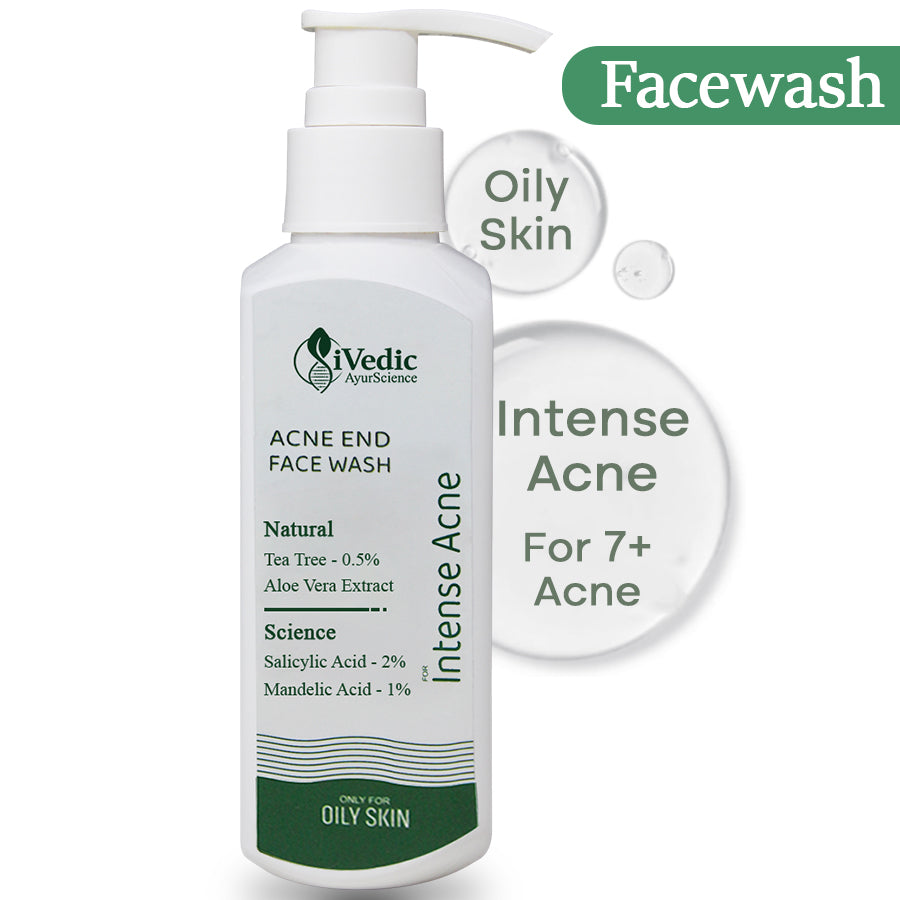 Intense Anti Acne Face Wash Cleanser for Blackheads & Open Pores